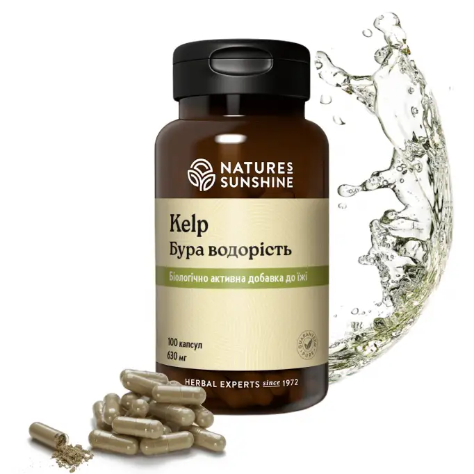 Бурая водоросль - Келп (Kelp) 100 капс. Nature’s Sunshine (099904004108 ...