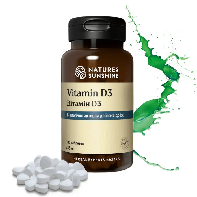 Вітамін D3 (Vitamin D3) 180 табл. Nature’s Sunshine (). Вітамін D3 (Vitamin D3) 180 табл. NSP ...
